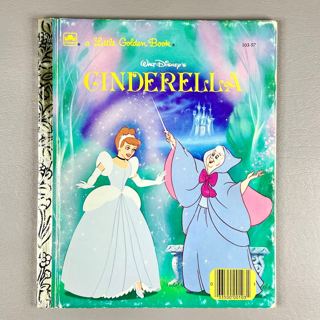 Vintage 1986 Little Golden Book “cinderella” Walt Disney’s, Hardcover ...
