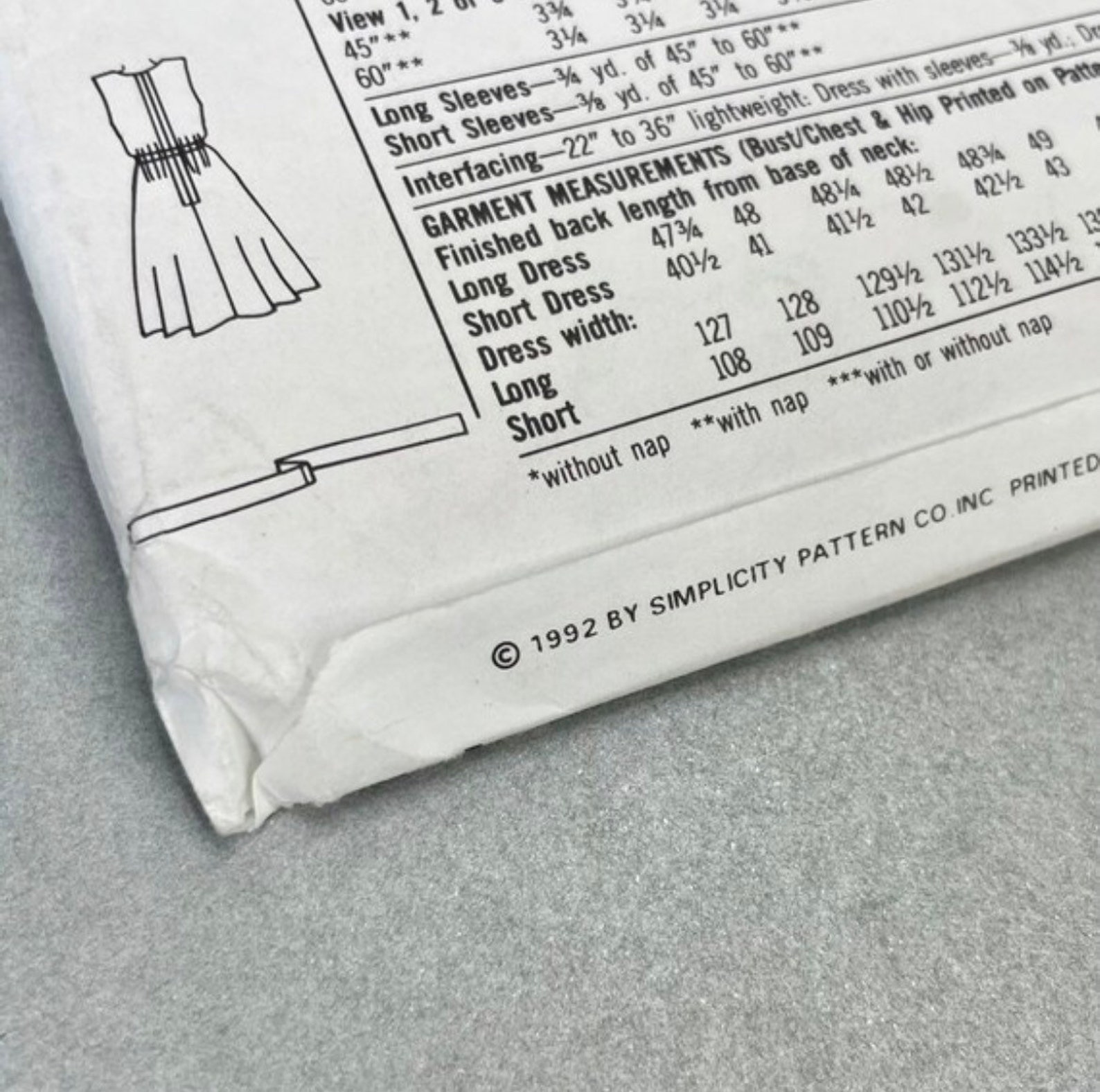 Vintage 1992 Simplicity 8229 Sewing Uncut Pattern, Size 12 18, Womans ...