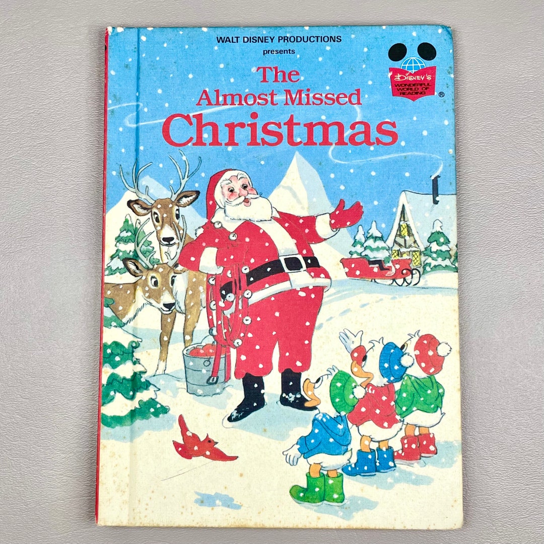 Vintage Disney's 'the Almost Missed Christmas' Book, 1985 Hardcover - Etsy