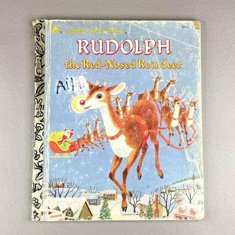 Vintage 1985 Little Golden Book “rudolph the Red-nosed Raindeer ...