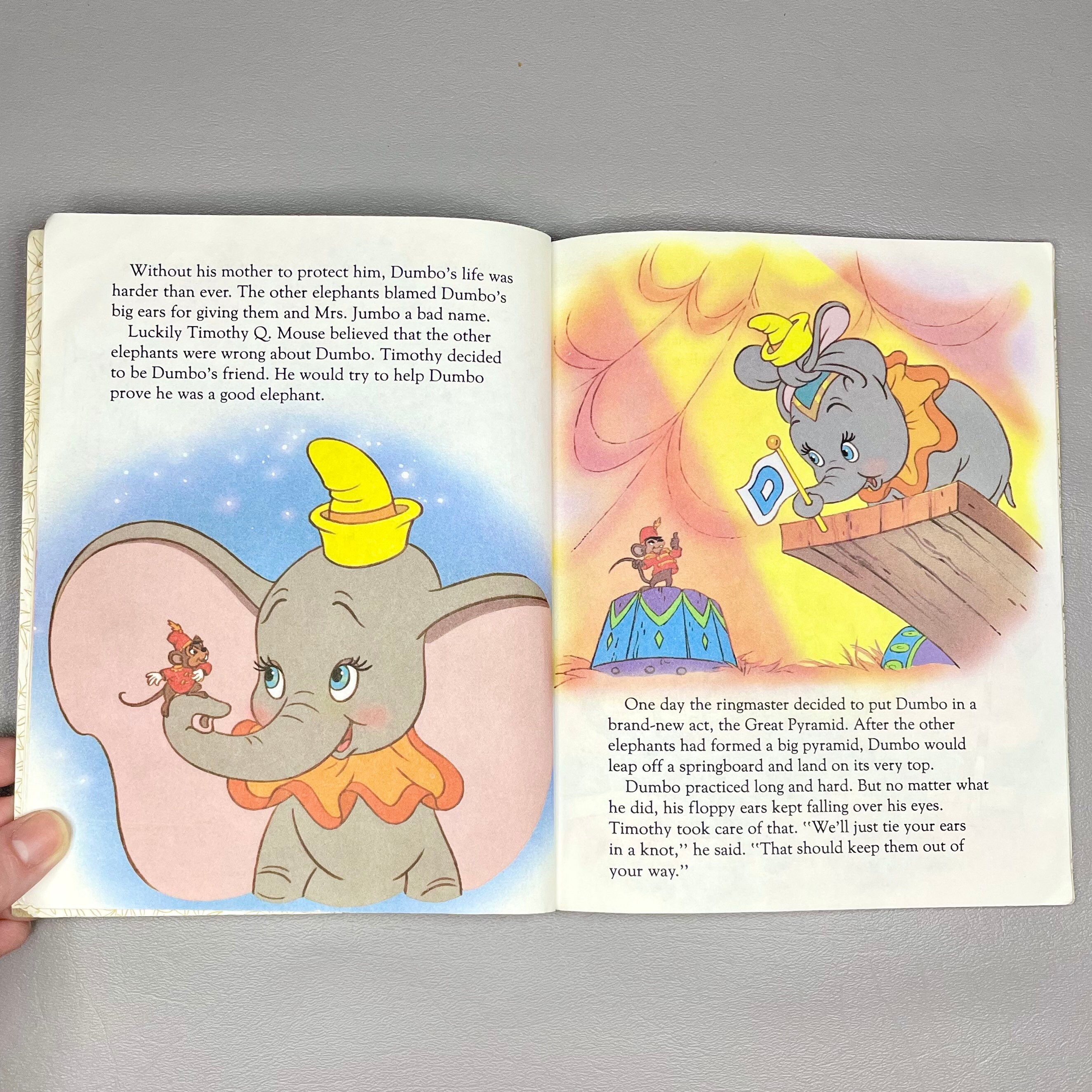 Vintage 1988 Dumbo Little Golden Book: Walt Disney's Hardcover - Etsy