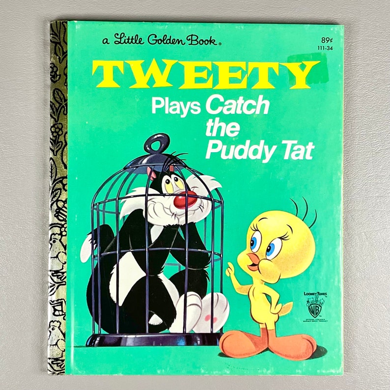 Vintage 1975 Little Golden Book: Tweety Plays Catch the Puddy Tat - Etsy