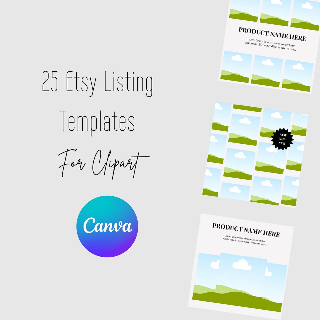 25 Etsy Listing Templates for Clipart - Etsy