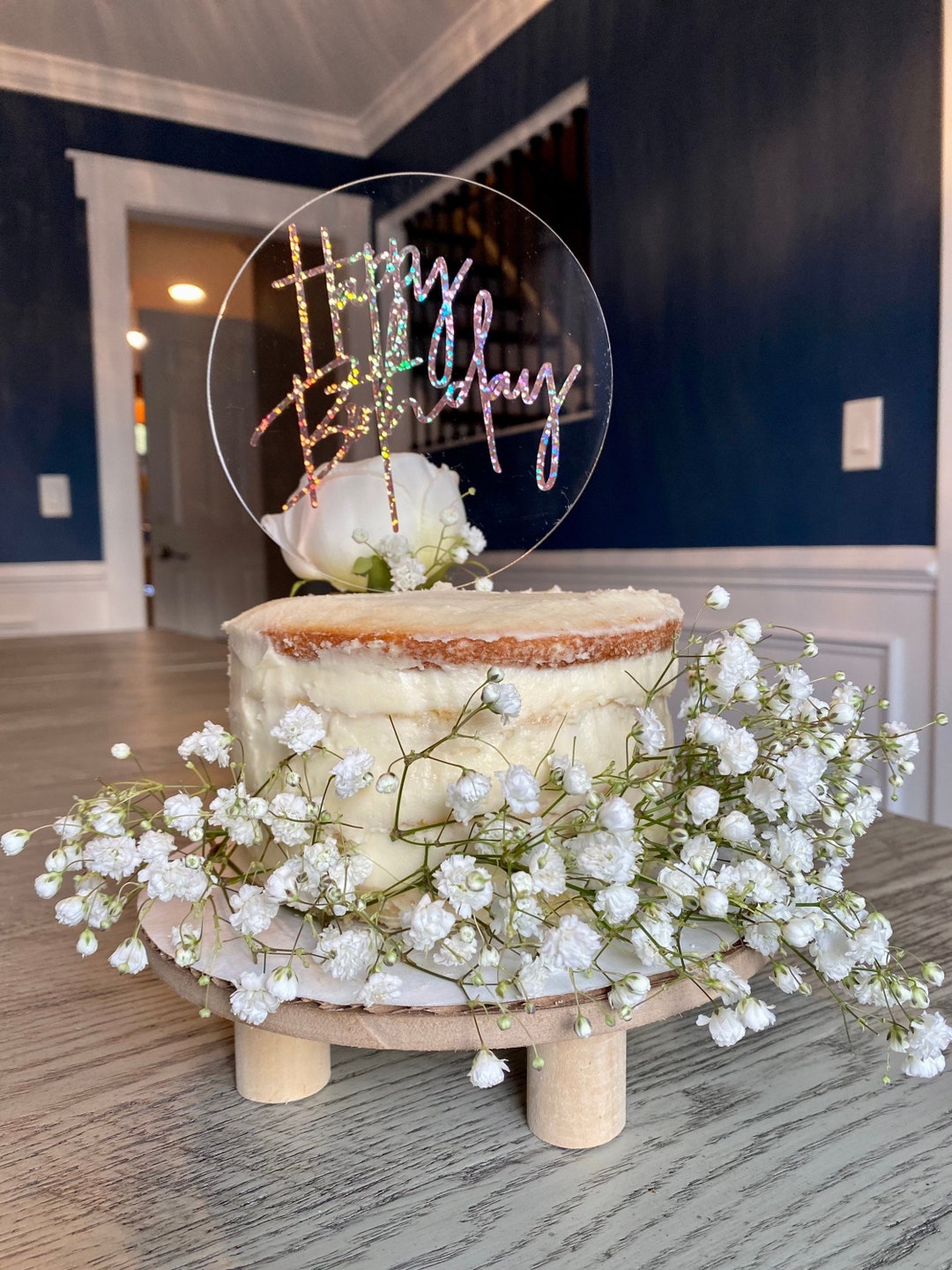 Acrylic Happy Birthday Cake Topper - Etsy