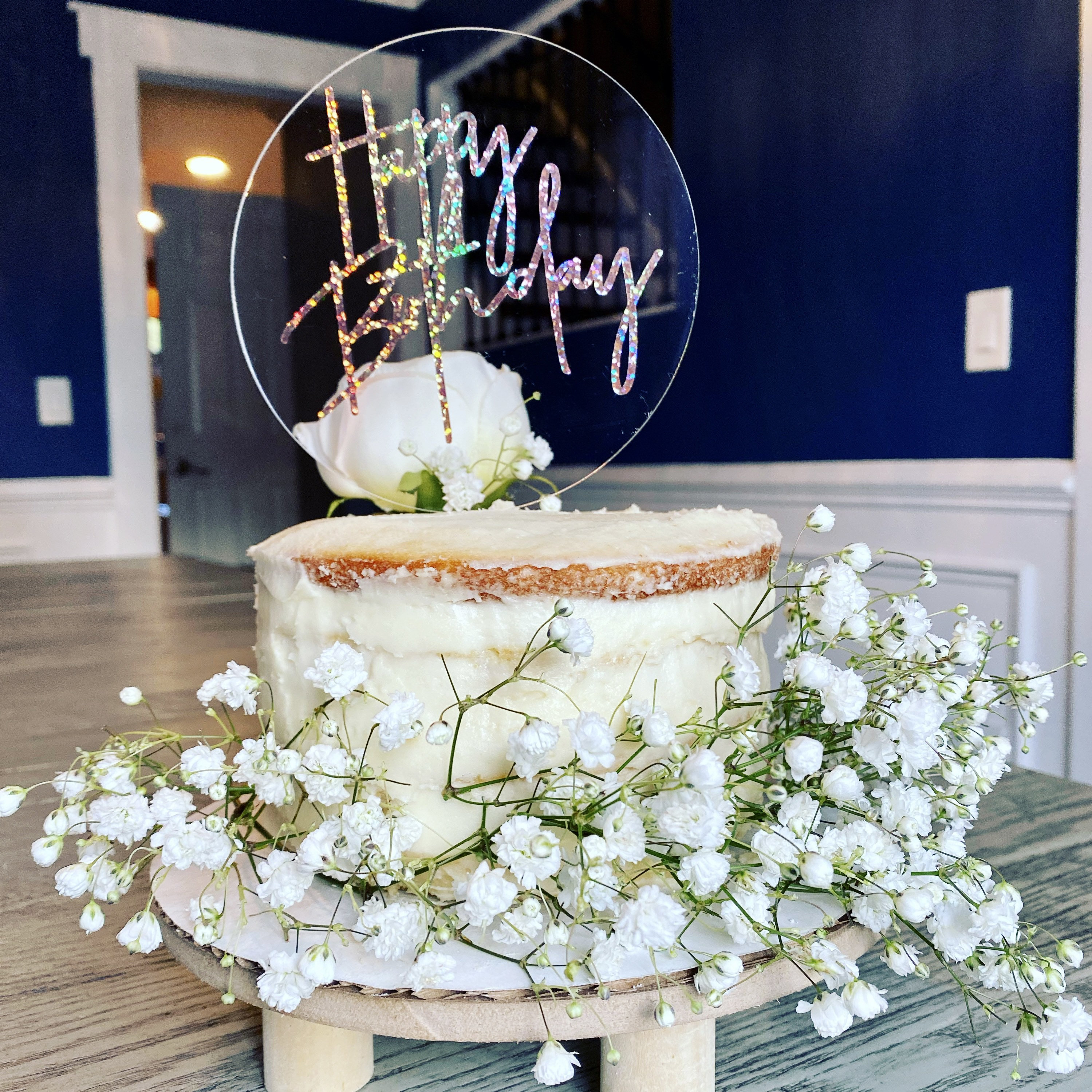 Acrylic Happy Birthday Cake Topper - Etsy