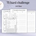 75 Hard Canva, 75 Hard Challenge Printable, A4 75 Hard Challenge Bundle ...