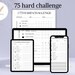 75 Hard Canva, 75 Hard Challenge Printable, A4 75 Hard Challenge Bundle ...