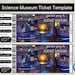 Science Museum Ticket Template, Science Museum Ticket, Editable ...