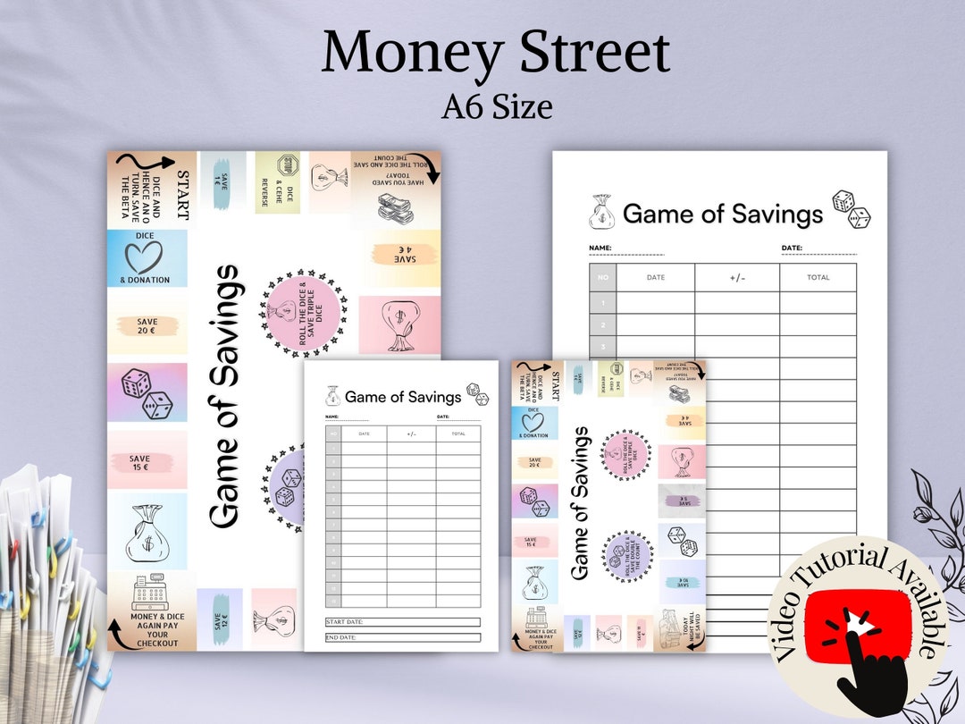 Savepoly Savings Game, Board Game Roll the Dice Savings Challenge ...