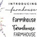 Farmhouse Script Font Bundle: SVG & TTF Fonts (digital Download) - Etsy
