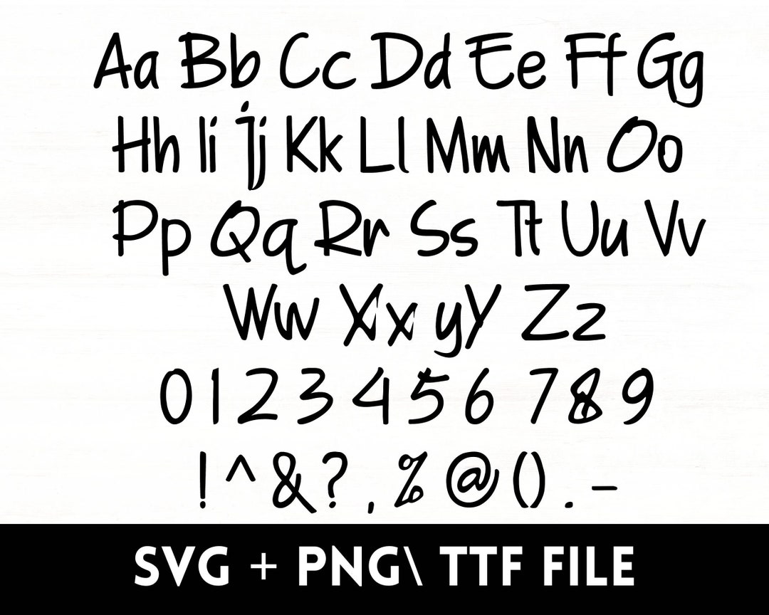 Make A Note Font: Neat Handwritten Style (digital Download) - Etsy