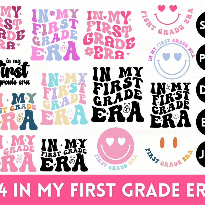 1st Grade Svg - Etsy