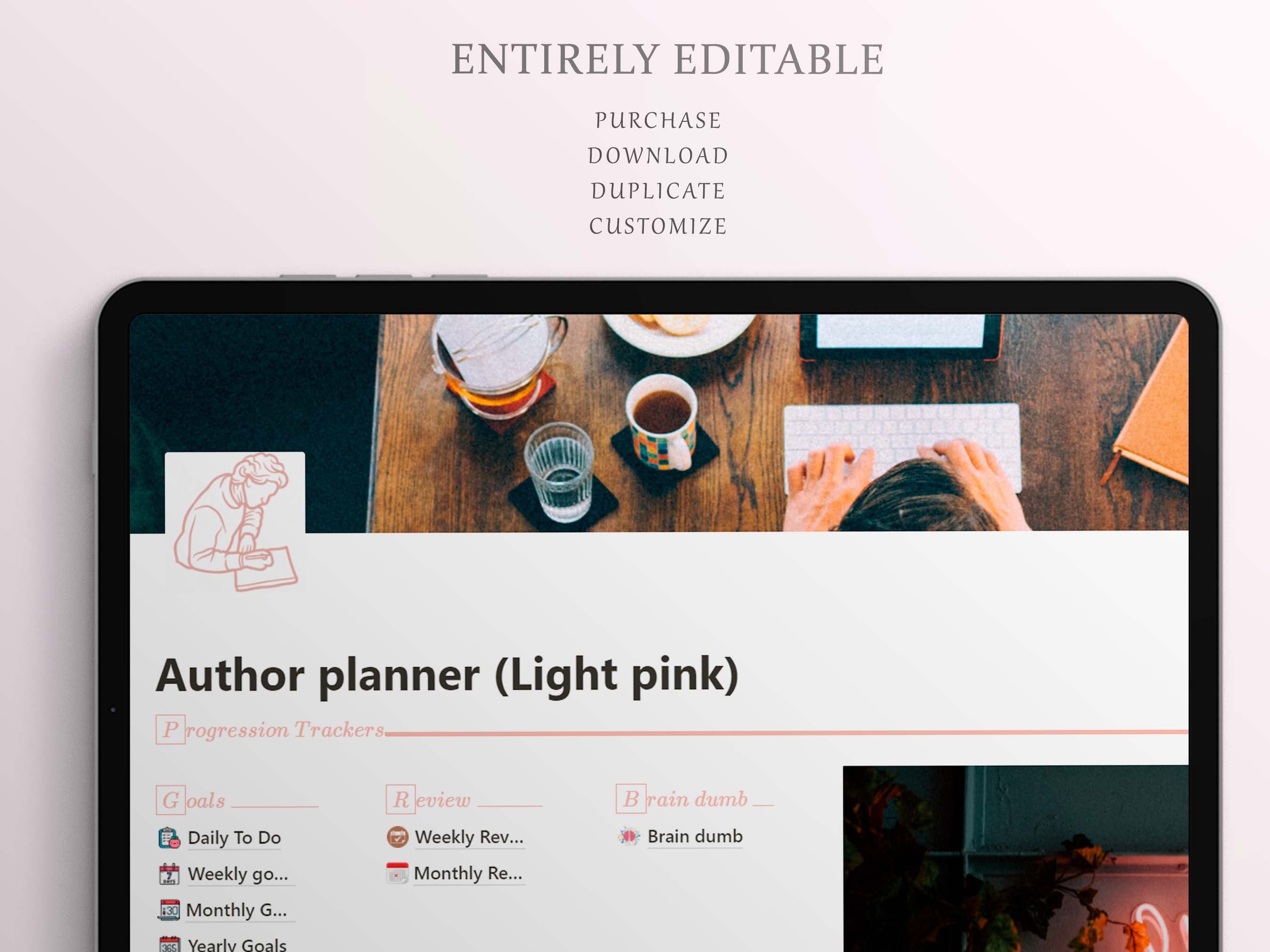 Notion Templates Author, Notion Template Author Planner, Digital Author ...