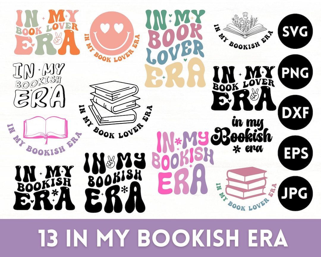 In My Bookish Era Svg, Book Lovers Svg, Book Club Svg, Reading Svg ...