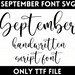 September Script Font: Modern Cricut Font (TTF File) - Etsy