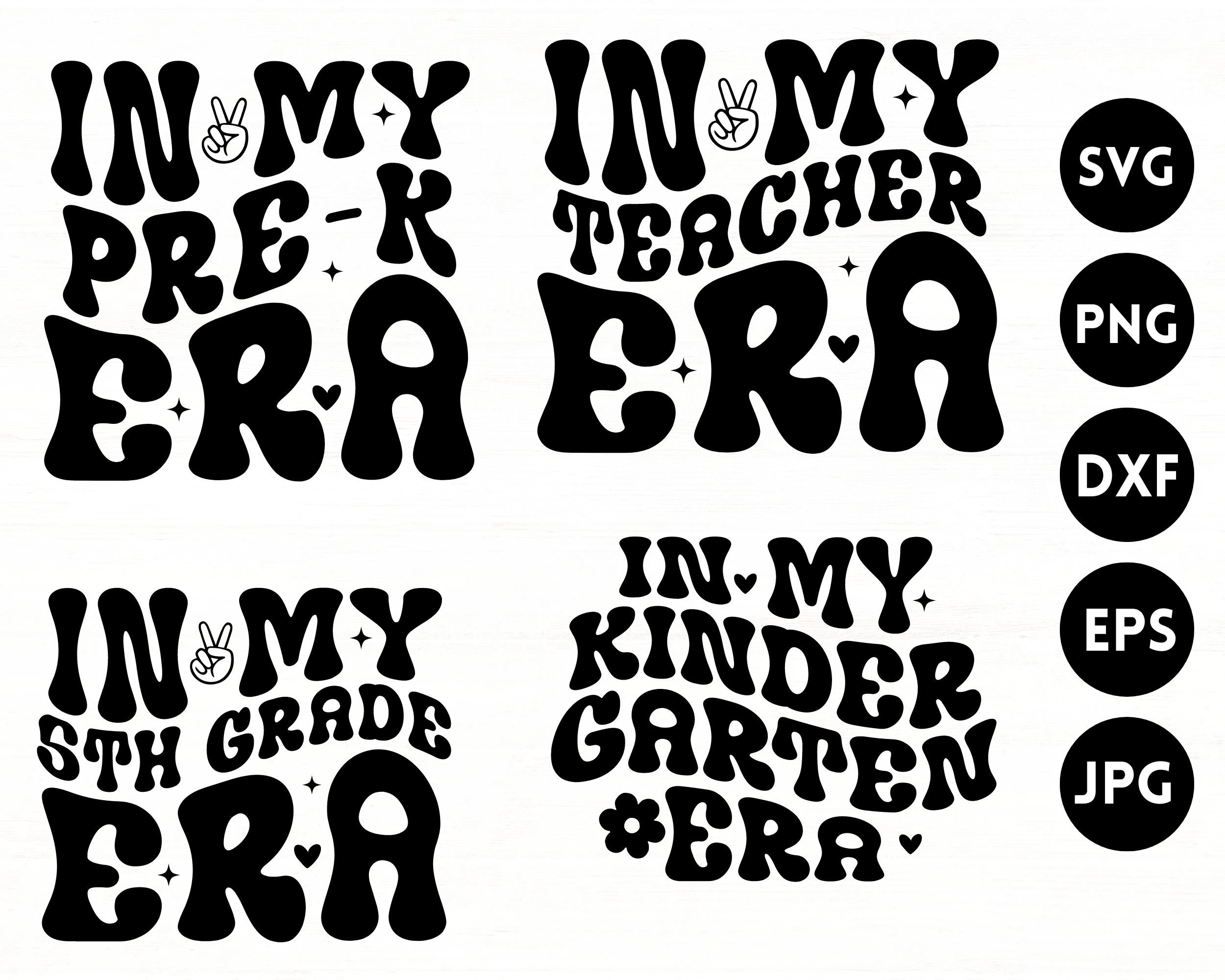 In My School Grade Era Svg Bundle, in My School Grade Era Png, in My ...