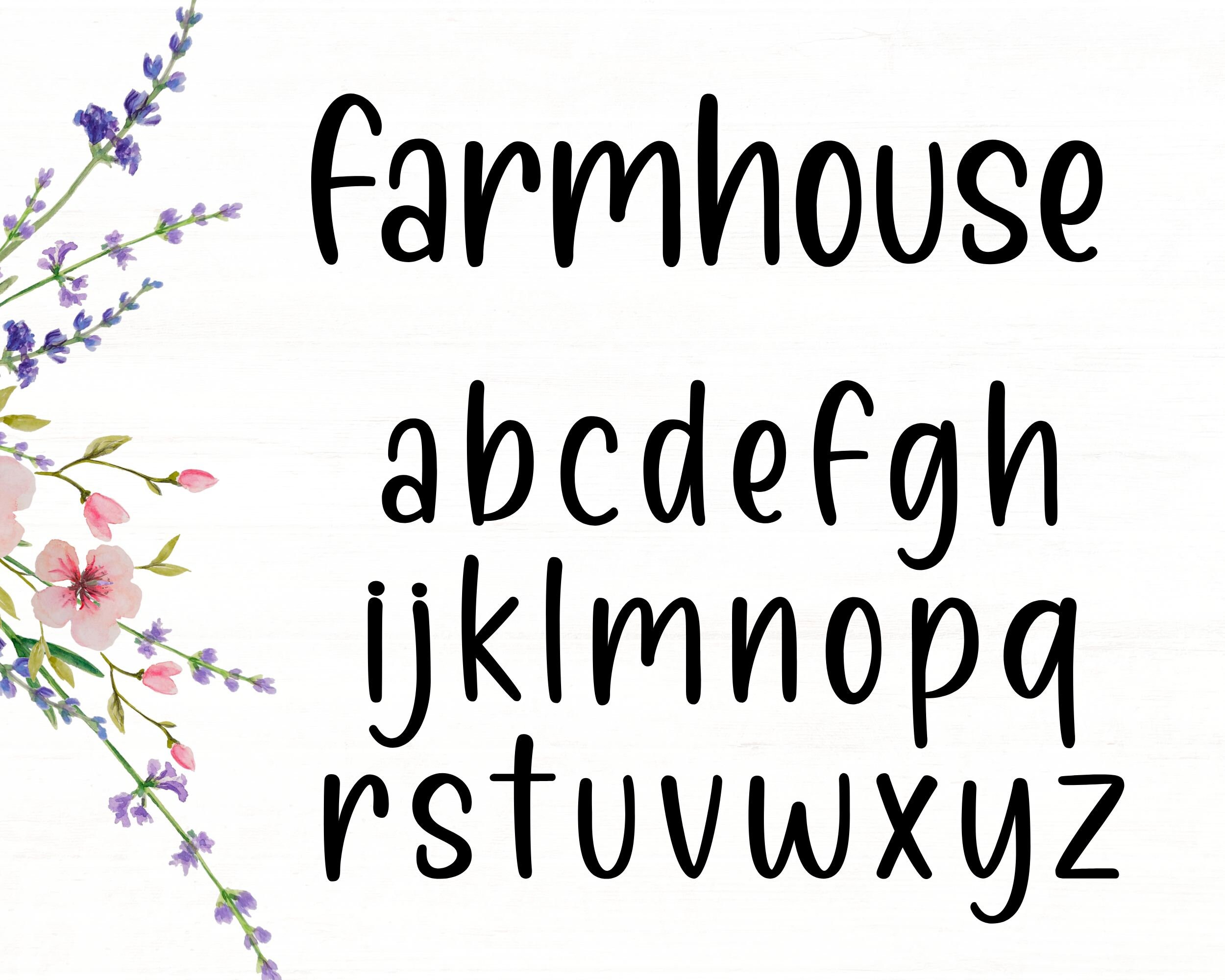 Farmhouse Script Font Bundle: SVG & TTF Fonts (digital Download) - Etsy