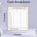 Paycheck Breakdown, Cash Envelope Inserts, Cash Envelopes Labels, Cash ...