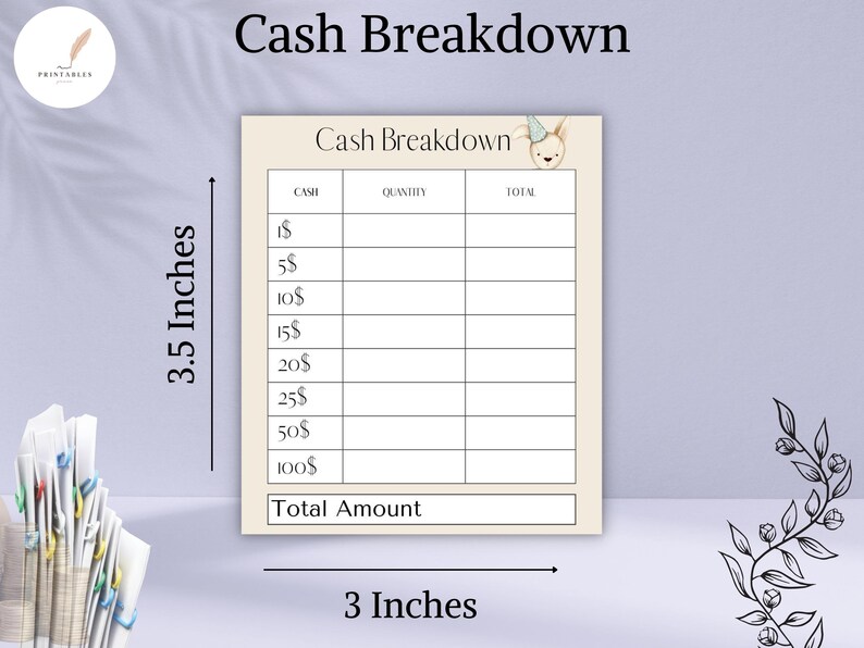 Paycheck Breakdown, Cash Envelope Inserts, Cash Envelopes Labels, Cash ...