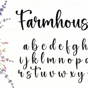 Farmhouse Script Font Bundle: SVG & TTF Fonts (digital Download) - Etsy