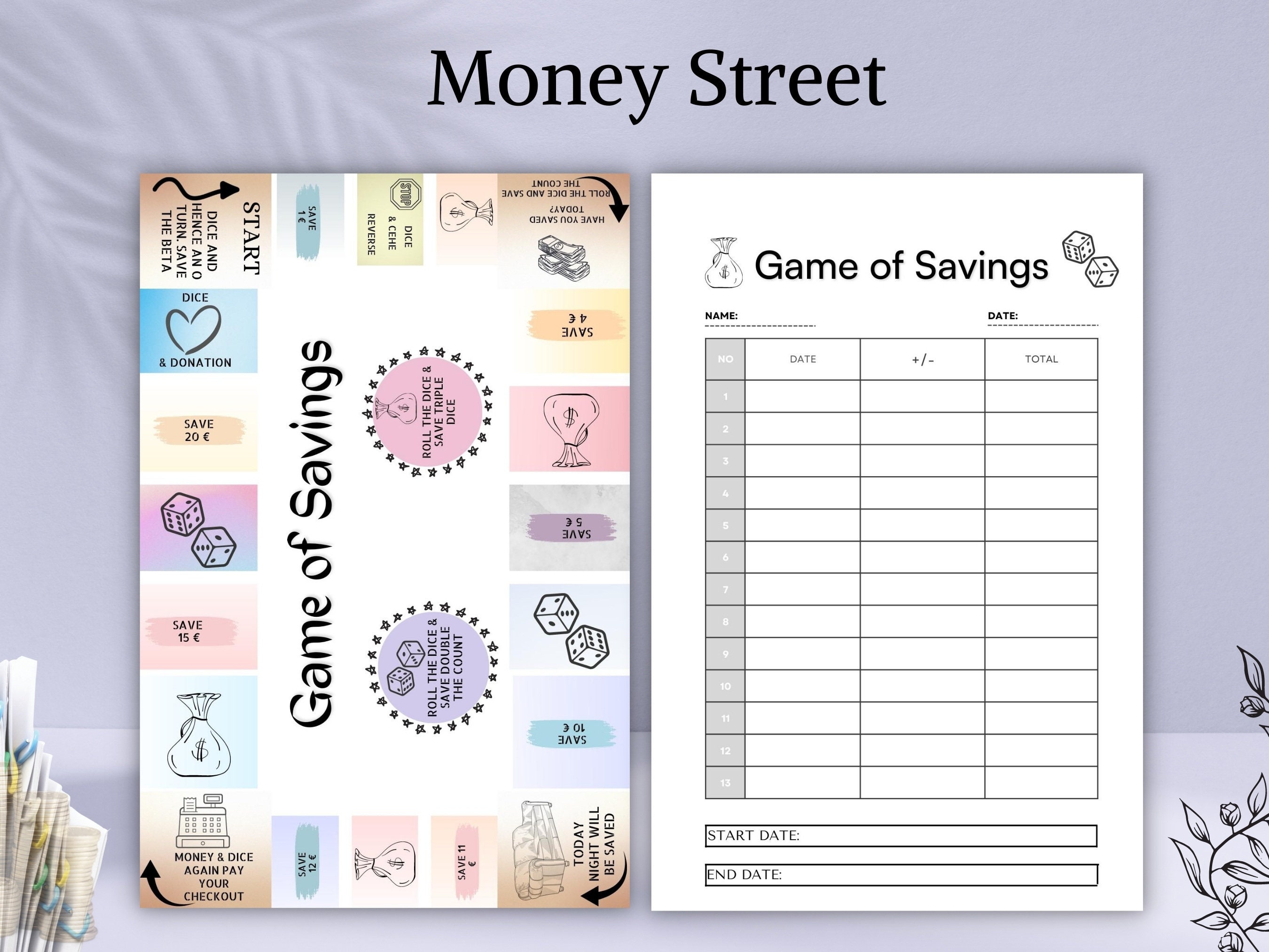 Savepoly Savings Game, Board Game Roll the Dice Savings Challenge ...