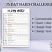 75 Hard Canva, 75 Hard Challenge Printable, A4 75 Hard Challenge Bundle ...
