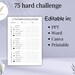75 Hard Canva, 75 Hard Challenge Printable, A4 75 Hard Challenge Bundle ...