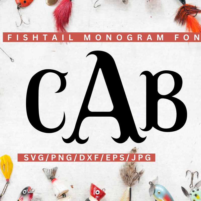 Fishtail Font - Etsy