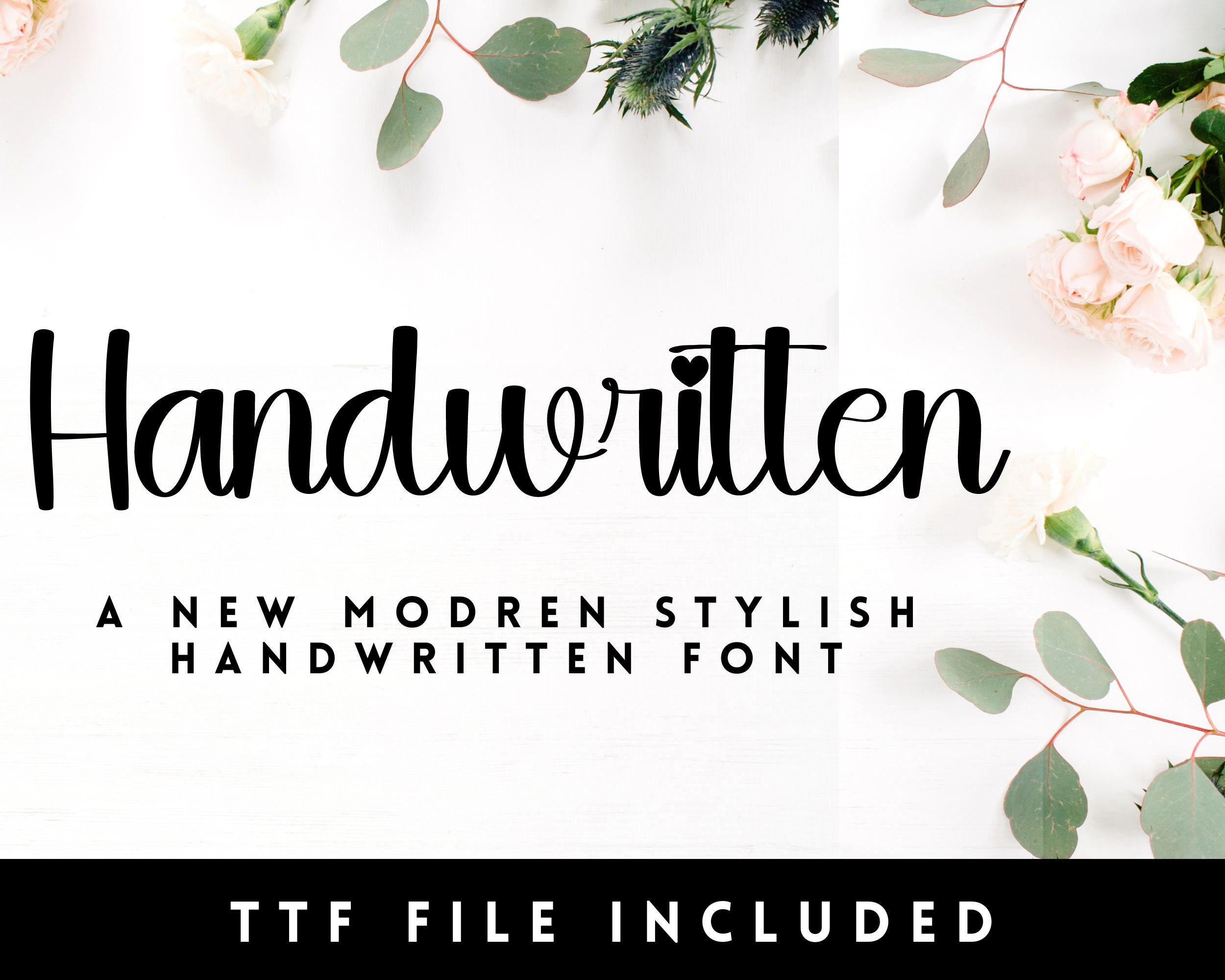 Handwritten Calligraphy Font, Elegant Script (digital Font) - Etsy