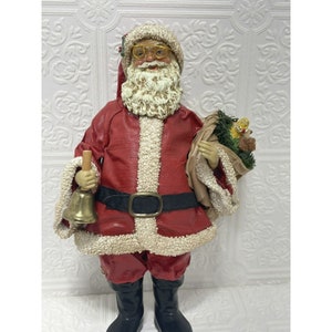 Dept 56 Possible Dreams Clothtique Santa Bell Ringer Bag of Toys 10 Vtg ...