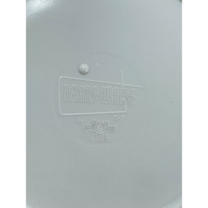 Vintage Texas Ware Melamine White Floral Print Saucers Set of 4 - Etsy