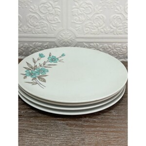 Vintage Texas Ware Melamine White Floral Print Saucers Set of 4 - Etsy