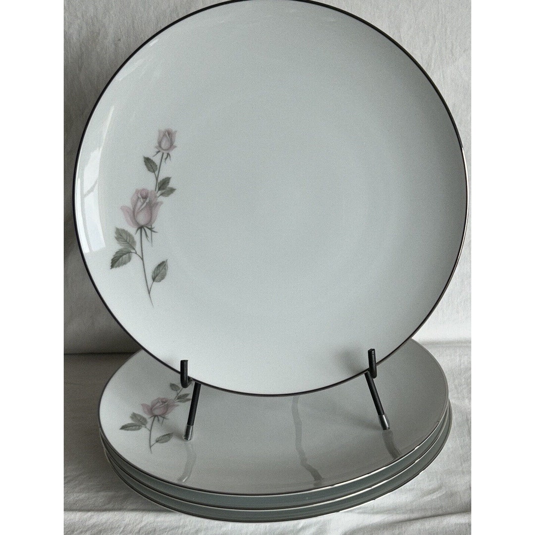 Vintage Kenmark Fine China Boutique 4 Dinner Plates #6892 Excellent ...