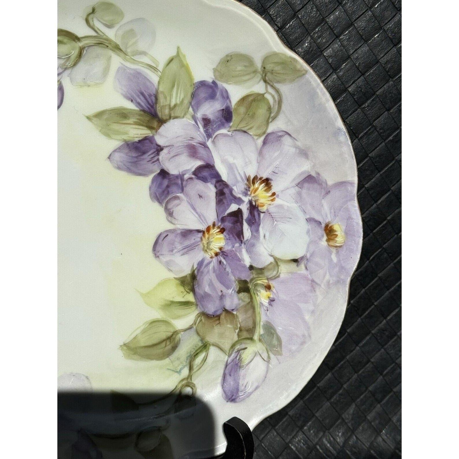 Antique C1884 to 1909 Moritz Zdekauer MZ Austria 8 Inch Snack Plate ...