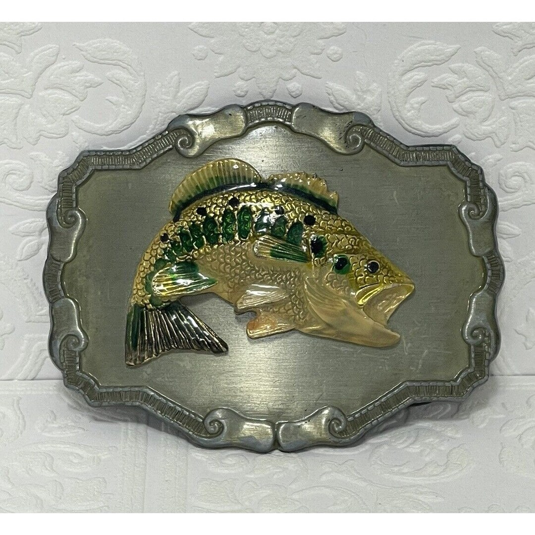 1970s Vintage Large Mouth Bass Belt Buckle - Etsy
