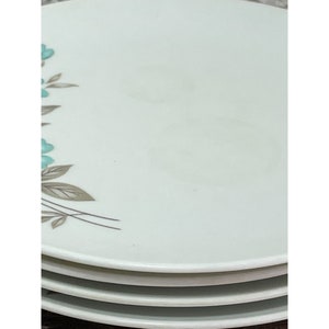 Vintage Texas Ware Melamine White Floral Print Saucers Set of 4 - Etsy