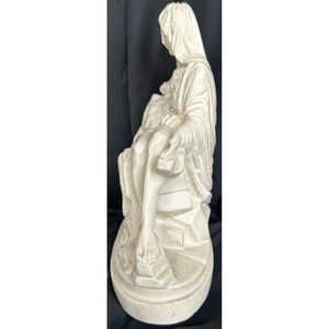 Chalkware Copy of Pieta by Michelangelo Mother Mary Holding Jesus in ...