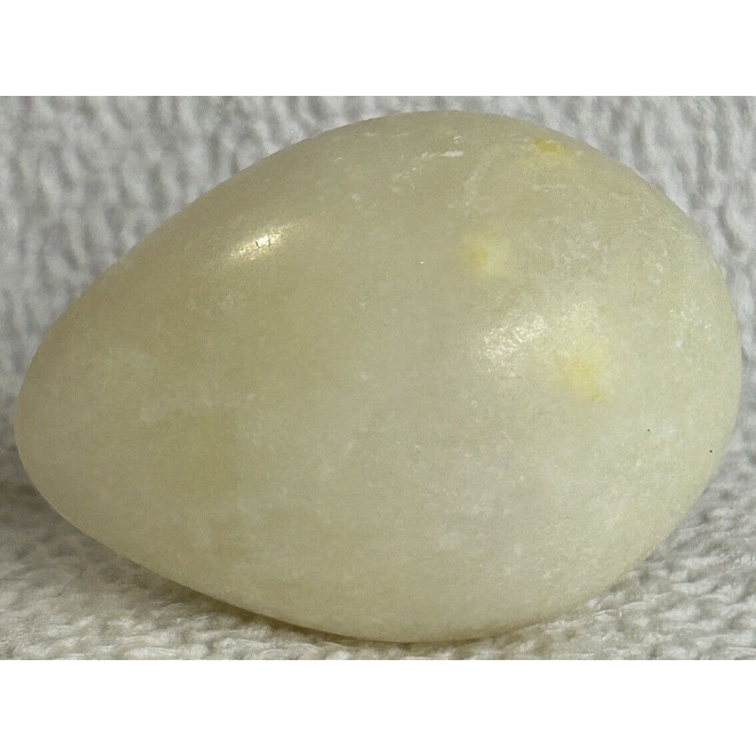 Large Matte Alabaster Egg: White/ivory Marble Finish - Etsy