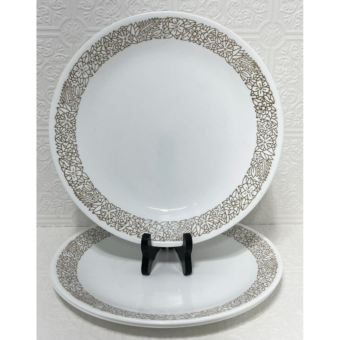 Corelle Woodland Brown Dinner Plates Set of 3 10 Inch Plates - Etsy