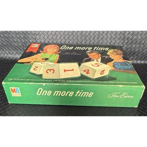 Vintage One More Time Game Fine Edition Milton Bradley 1967 Complete - Etsy
