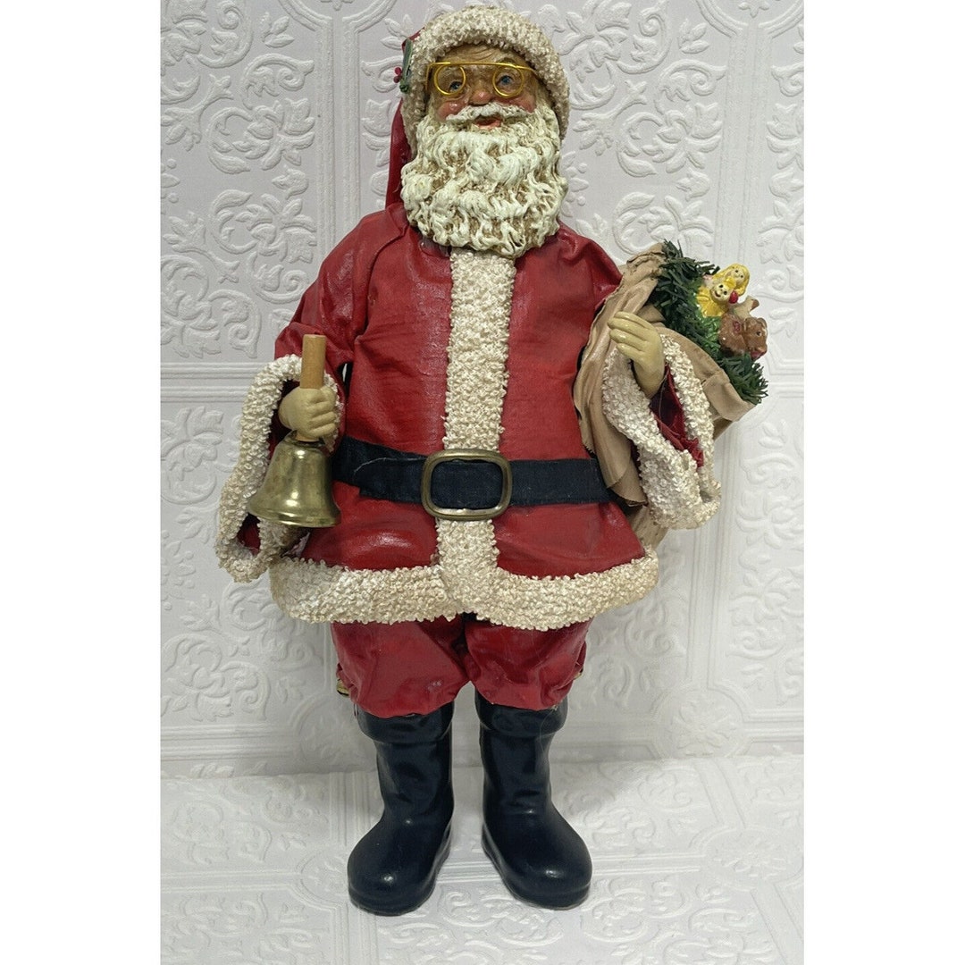 Dept 56 Possible Dreams Clothtique Santa Bell Ringer Bag of Toys 10 Vtg ...