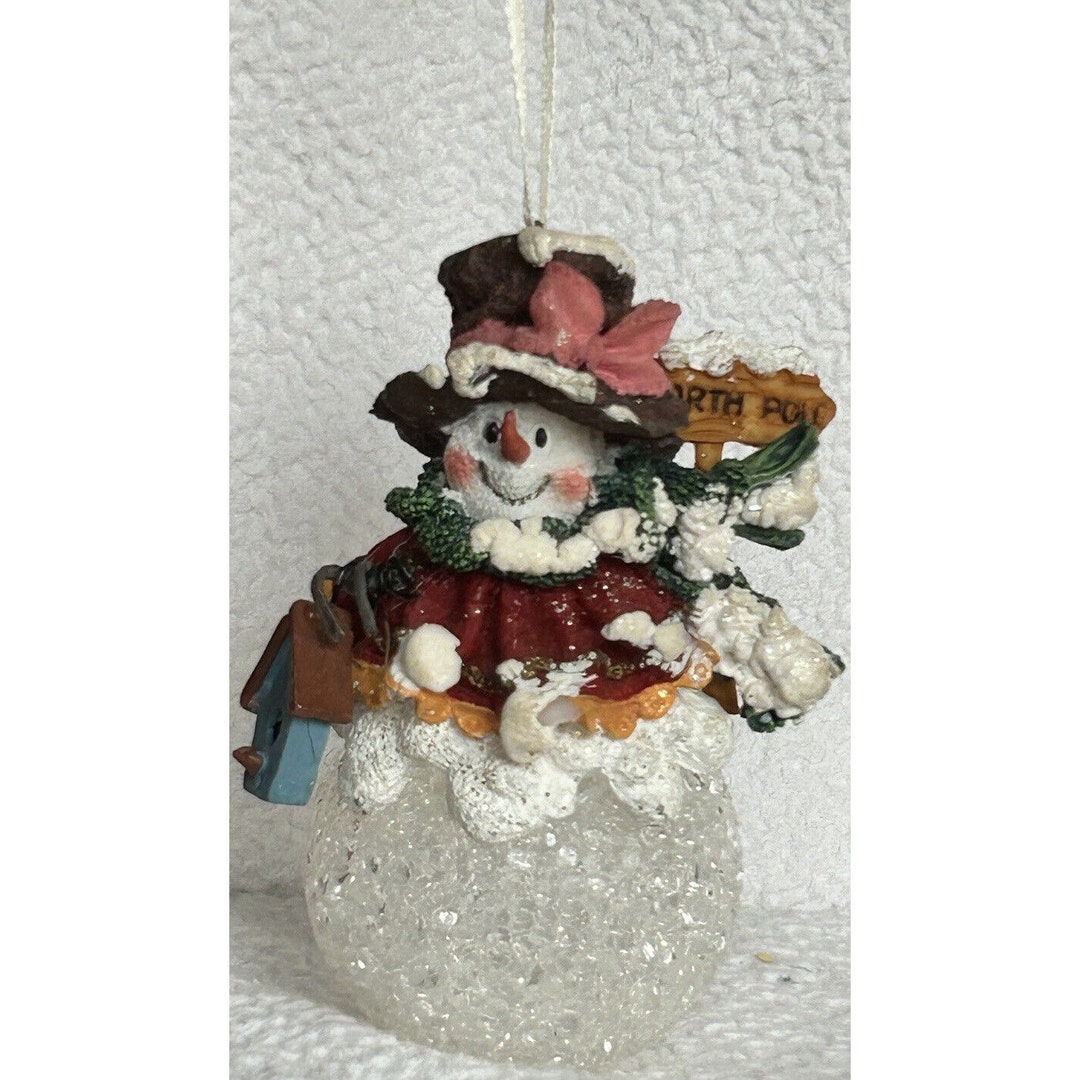 Snow-lady Christmas Tree Ornament W/sparkling Base & A Whole Lot Else ...