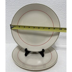 Vintage Corelle Dinner Plates Set of 2 Nutmeg Plates Sandstone With Red ...