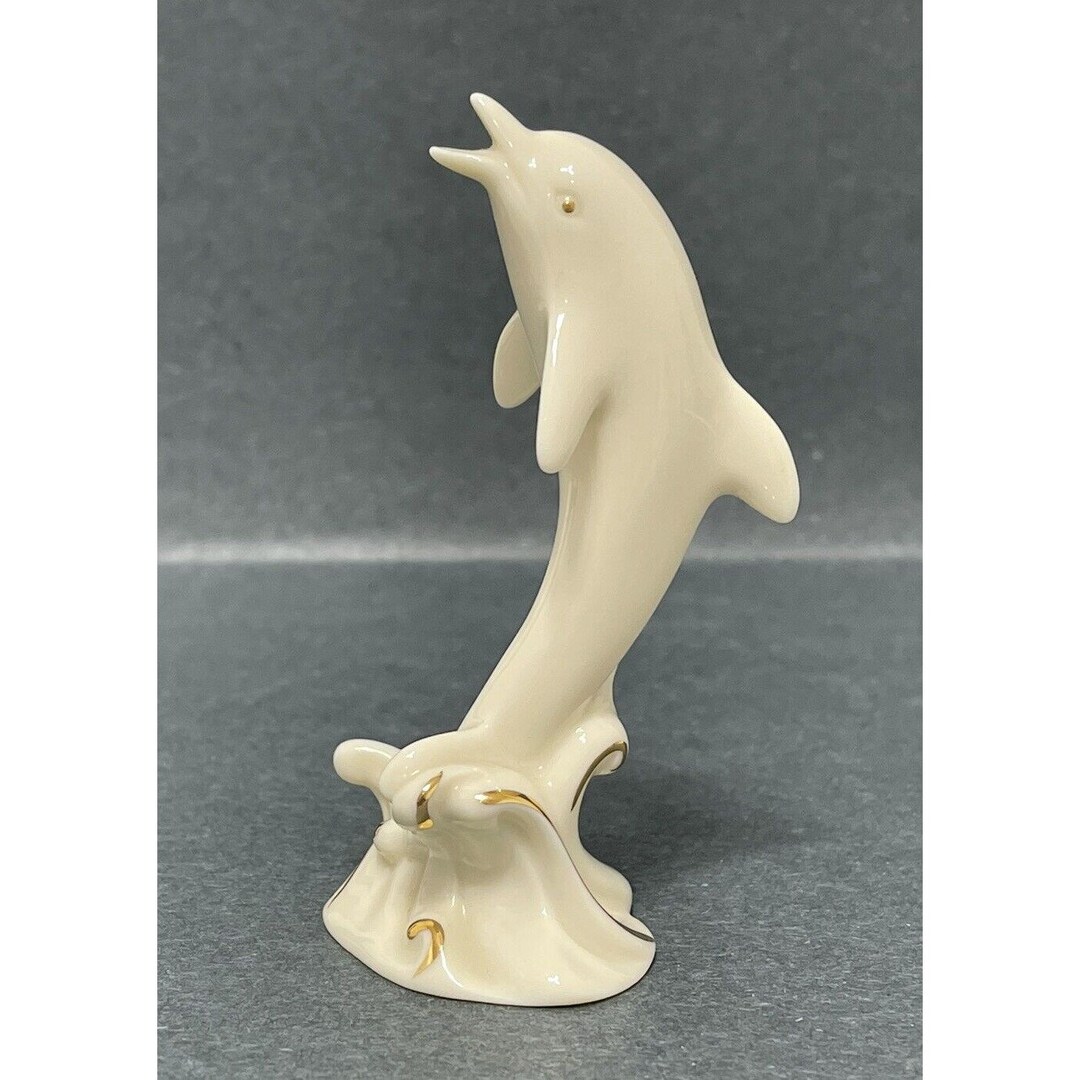 Lenox Dolphin Figurine Gold Trim, Handcrafted China 4" Tall - Etsy