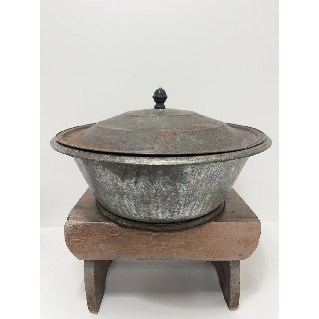 Vintage Bread Dough Riser Pan With Lid Farmhouse Decor - Etsy