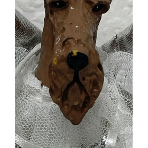 Terrier Dog Angel Tree Topper With Silver Wings ~ Kits by Fun Piece ...