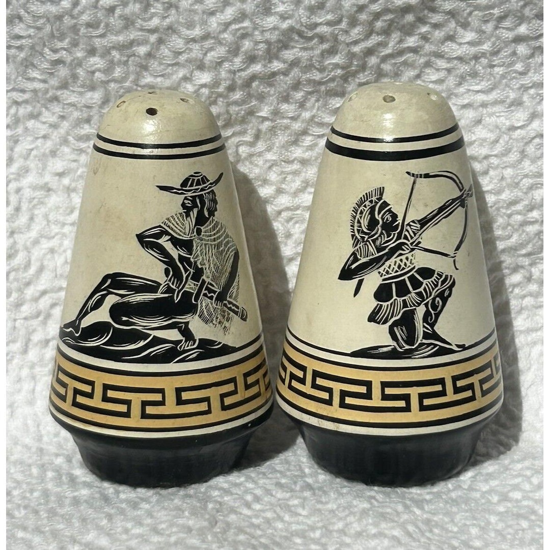 Vintage Greek Salt & Pepper Shakers Made in Greece Granny Kitschy Core ...