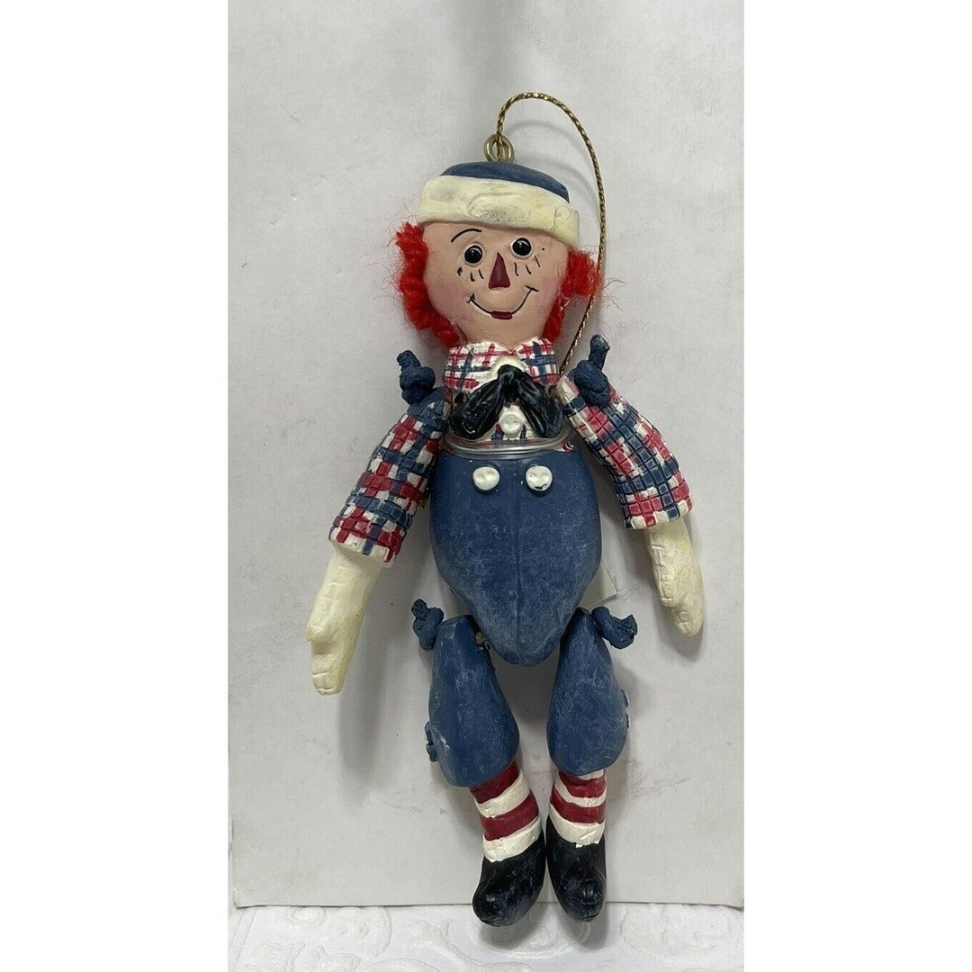Kurt Adler Raggedy Andy Resin Puppet Style Ornament - New - Etsy
