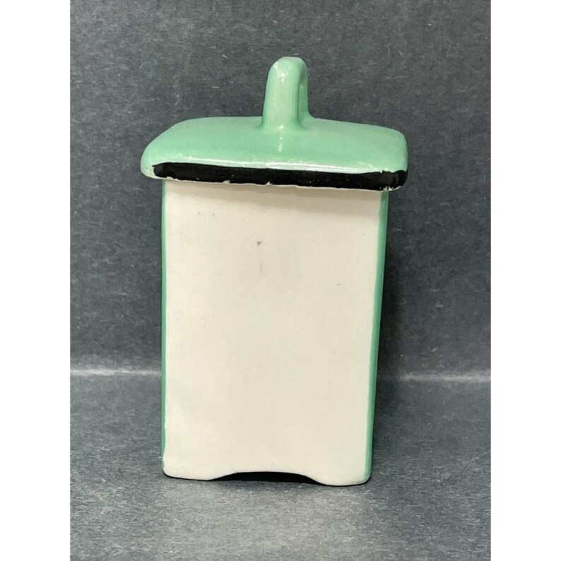 Hand Painted Pepper Canister Made in Czechoslovakia 3 Inch Rare Green ...