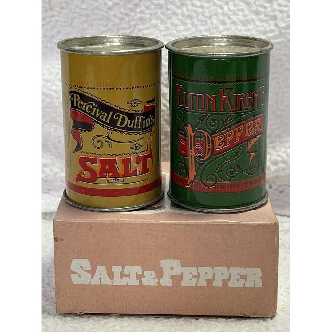 Vintage Mini Percival Duffins & Elton Kirby's Salt and Pepper Shakers ...